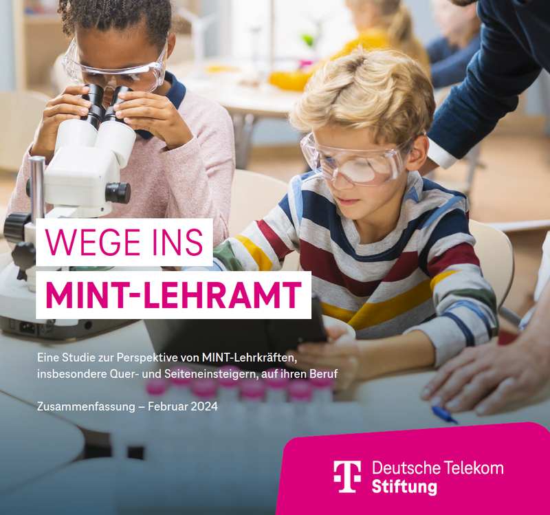 Deutsche Telekom Stiftung veröffentlicht neue Studie zur Zufriedenheit von MINT-Lehrkräften ...